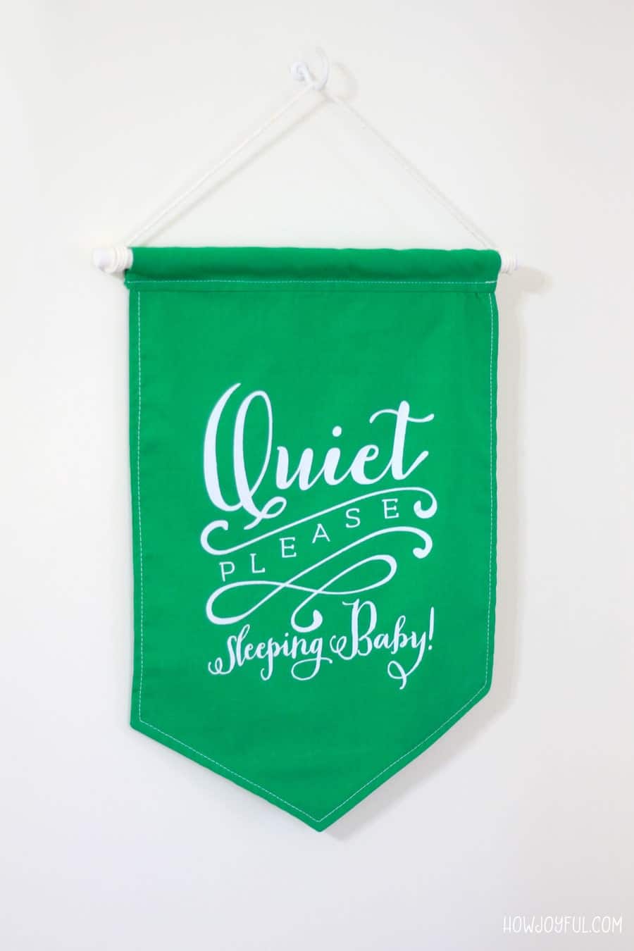 Quiet please sign: Banner and free print "Quiet please sleeping baby"
