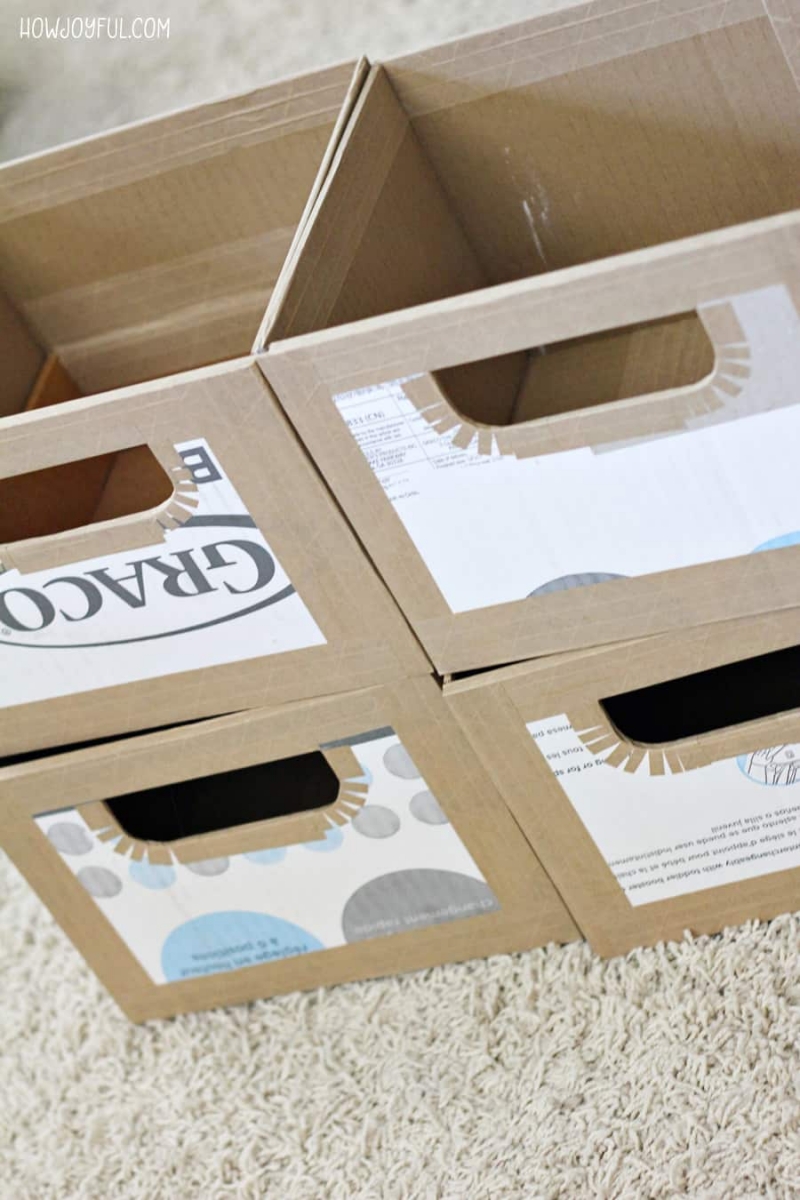 Cardboard storage boxes: How to make recycled custom boxes